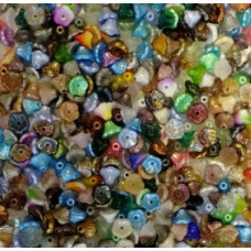 50 pack mixed 7 x 5 mm Flower Cup Beads
